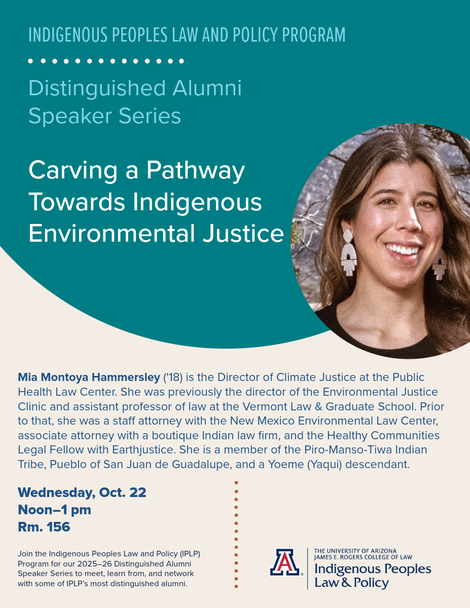 IPLP Distinguished Alumni Speaker Series | Native American Advancement ...